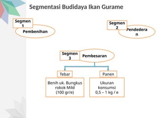 Kelas Budidaya Ikan Gurame Segmen pembesaran | PPTX