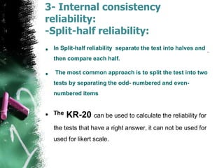 Establishing the English Language Test Reliability | PPTX ...