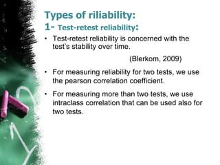 Establishing the English Language Test Reliability | PPTX ...
