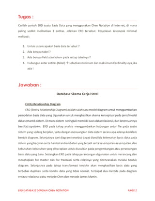 Analisis ERD dengan Chen Notation | PDF
