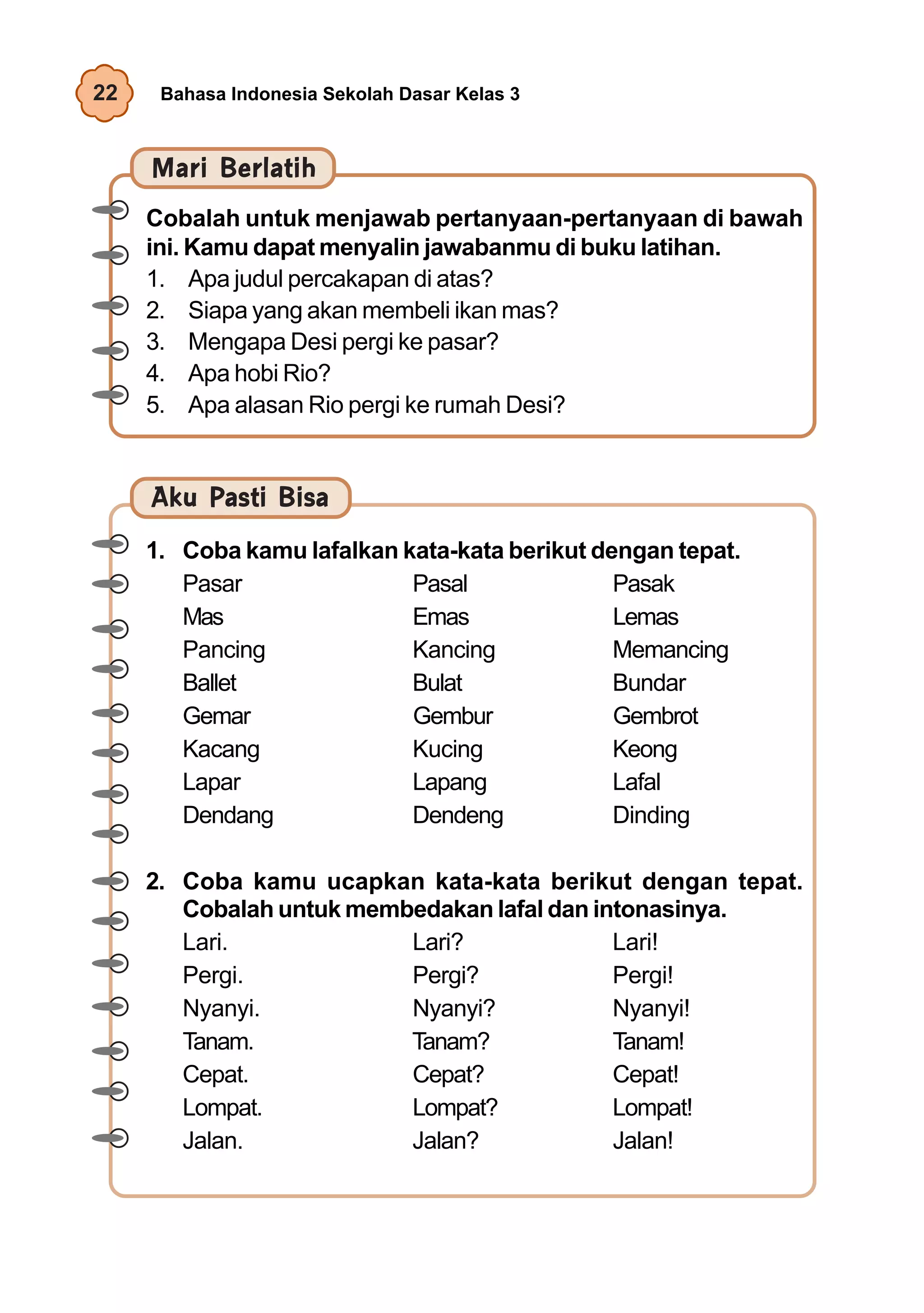 Kelas iii sd bahasa indonesia_umri nuraini | PDF