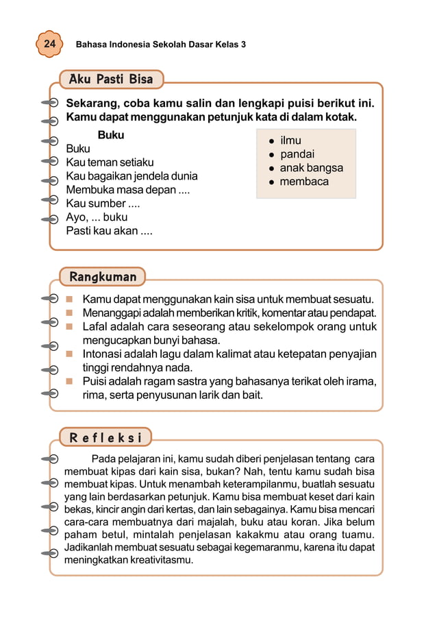 Kelas iii sd bahasa indonesia_umri nuraini | PDF