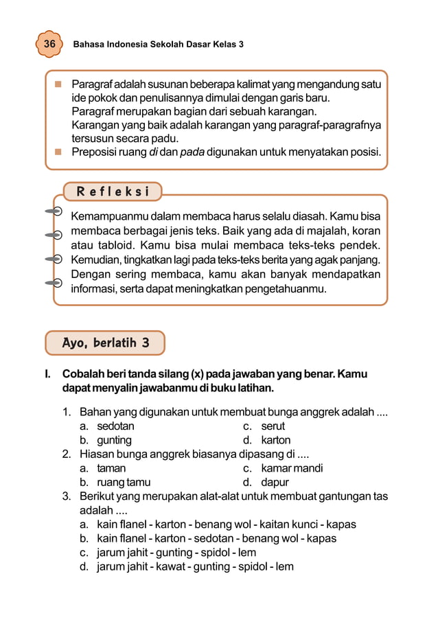 Kelas iii sd bahasa indonesia_umri nuraini | PDF