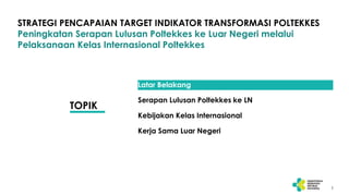 Kelas Internasional_KSLN KEMENKES POLTEKKES | PPTX