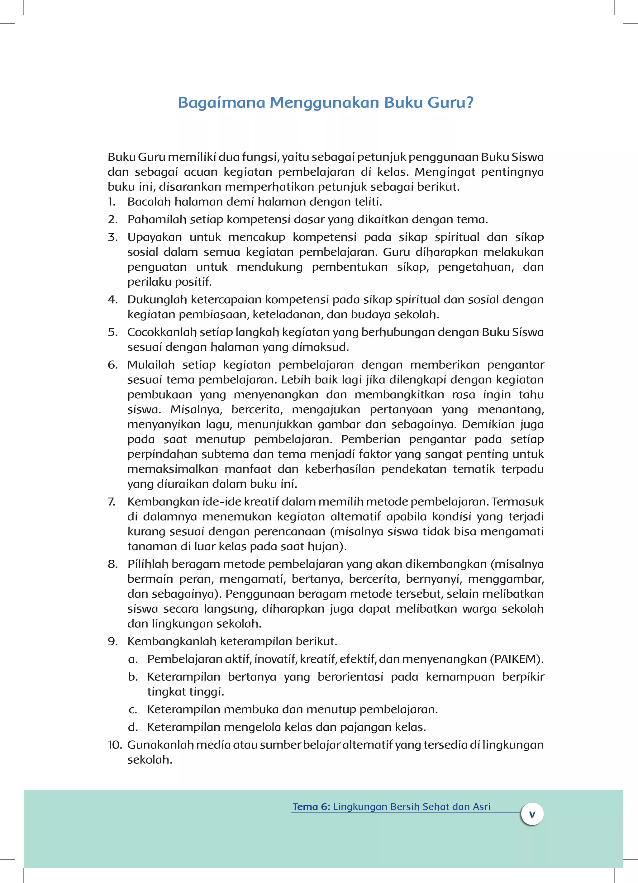 Kelas i tema 6 bg | PDF