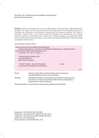 Buku Siswa Tematik Kelas IV - Buku Tema 1 | PDF