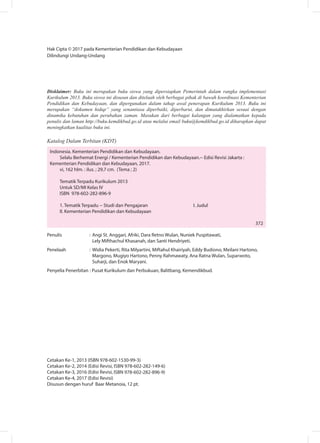 Buku Siswa Tematik Kelas IV - Buku Tema 2 | PDF