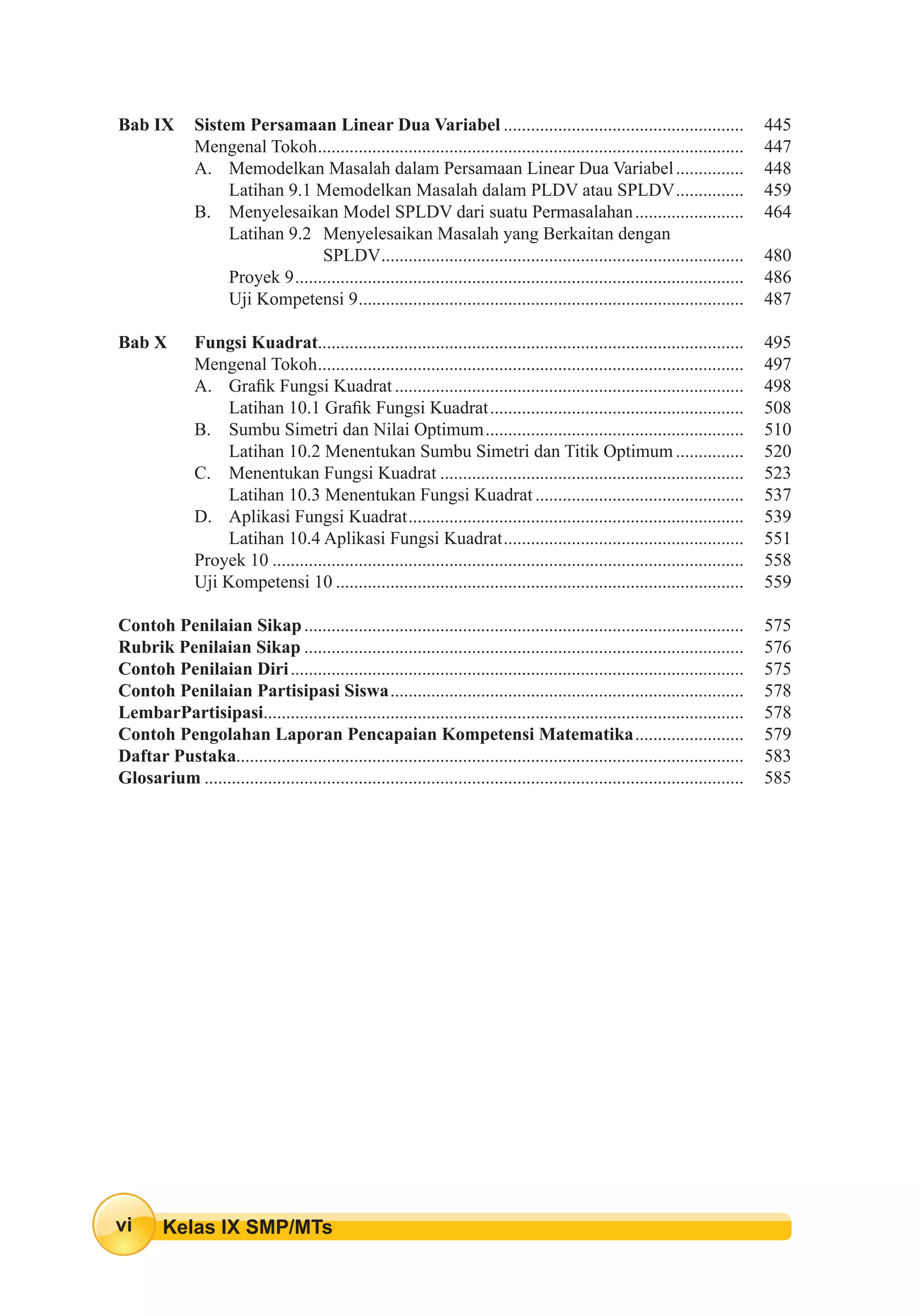Buku Guru Kelas ix matematika K.13