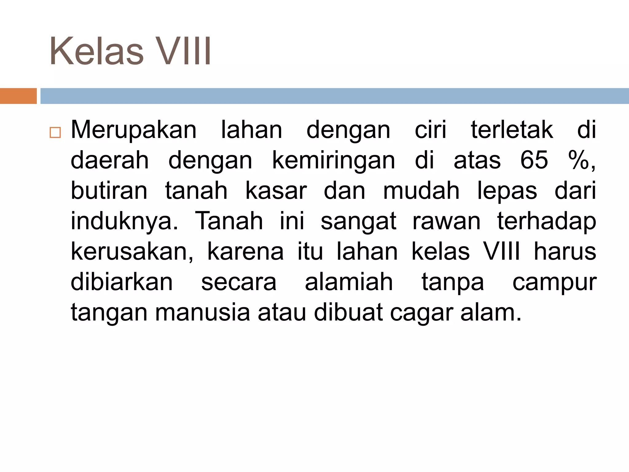 Kelas kemampuan lahan | PPTX