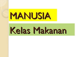 Kelas Makanan Kepentingannya Sains Tahun 3 Ppt