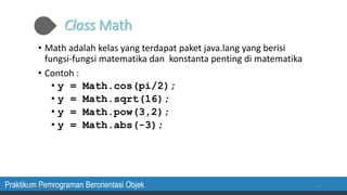 Kelas dan objek | PPTX