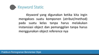 Kelas dan objek | PPTX