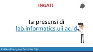 Kelas dan objek | PPTX