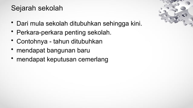 SEJARAH TAHUN 4 : Sejarah Sekolah h | PPTX