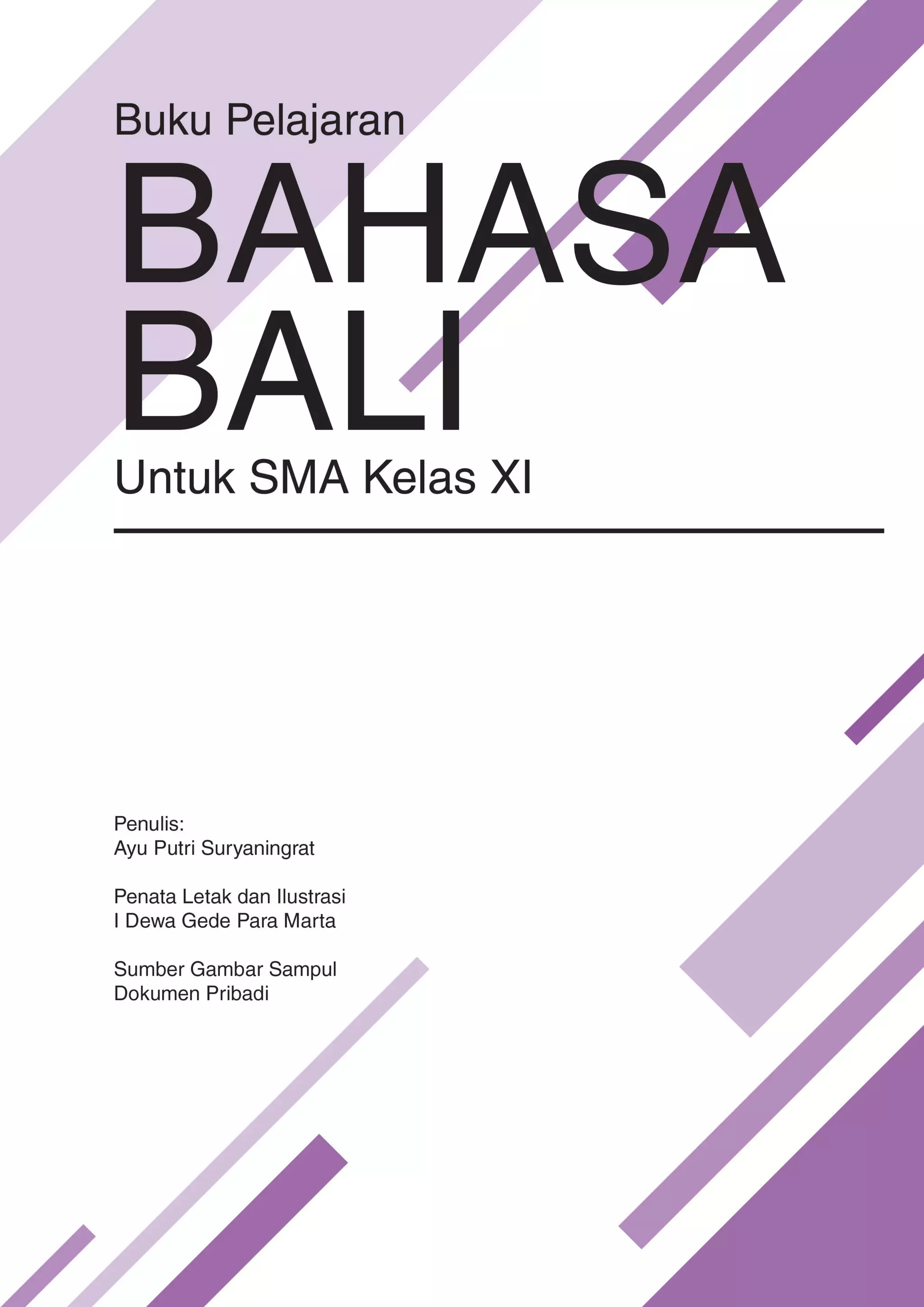 BAHASA BALI KELAS XI | PDF