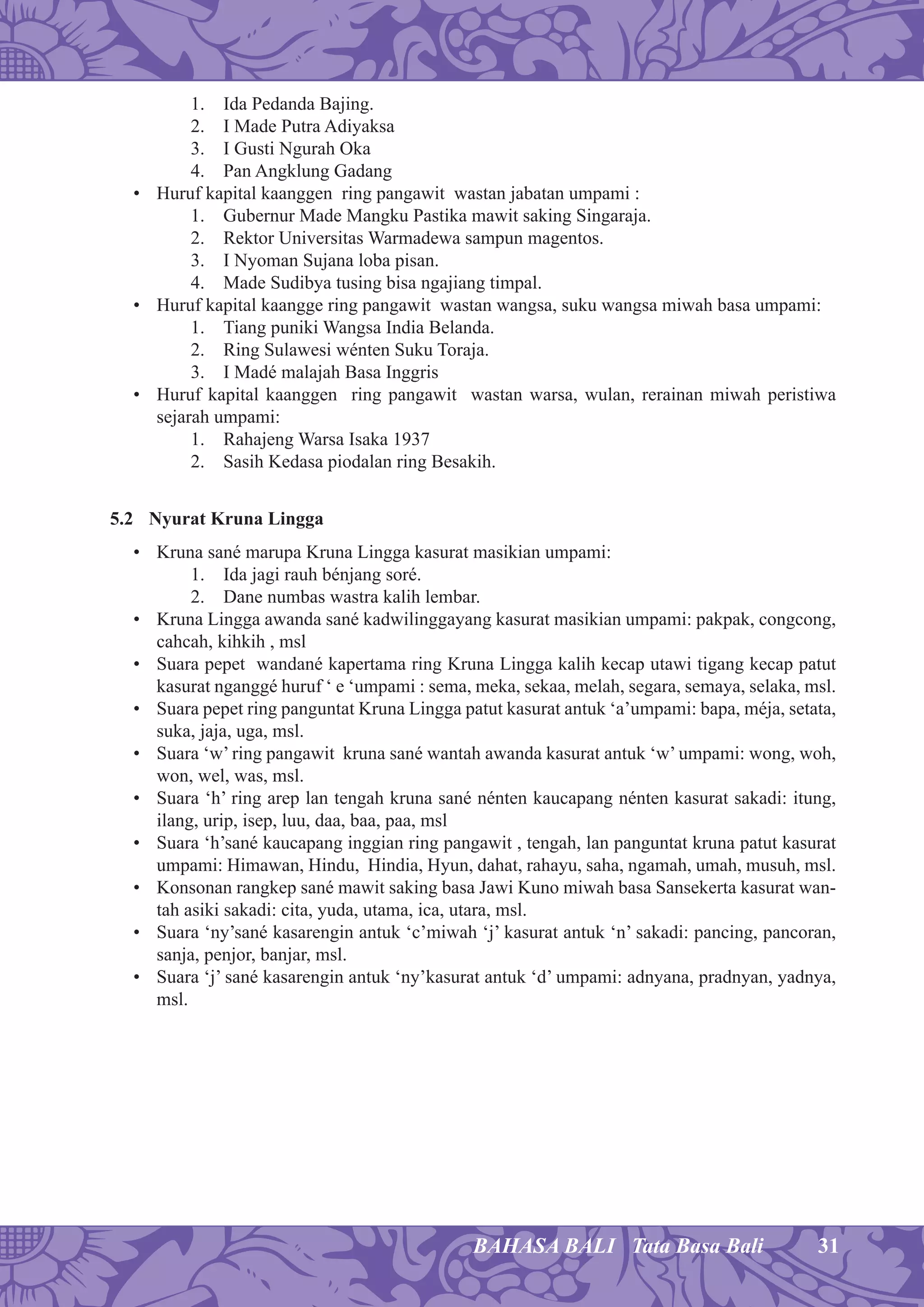 BAHASA BALI KELAS XI | PDF