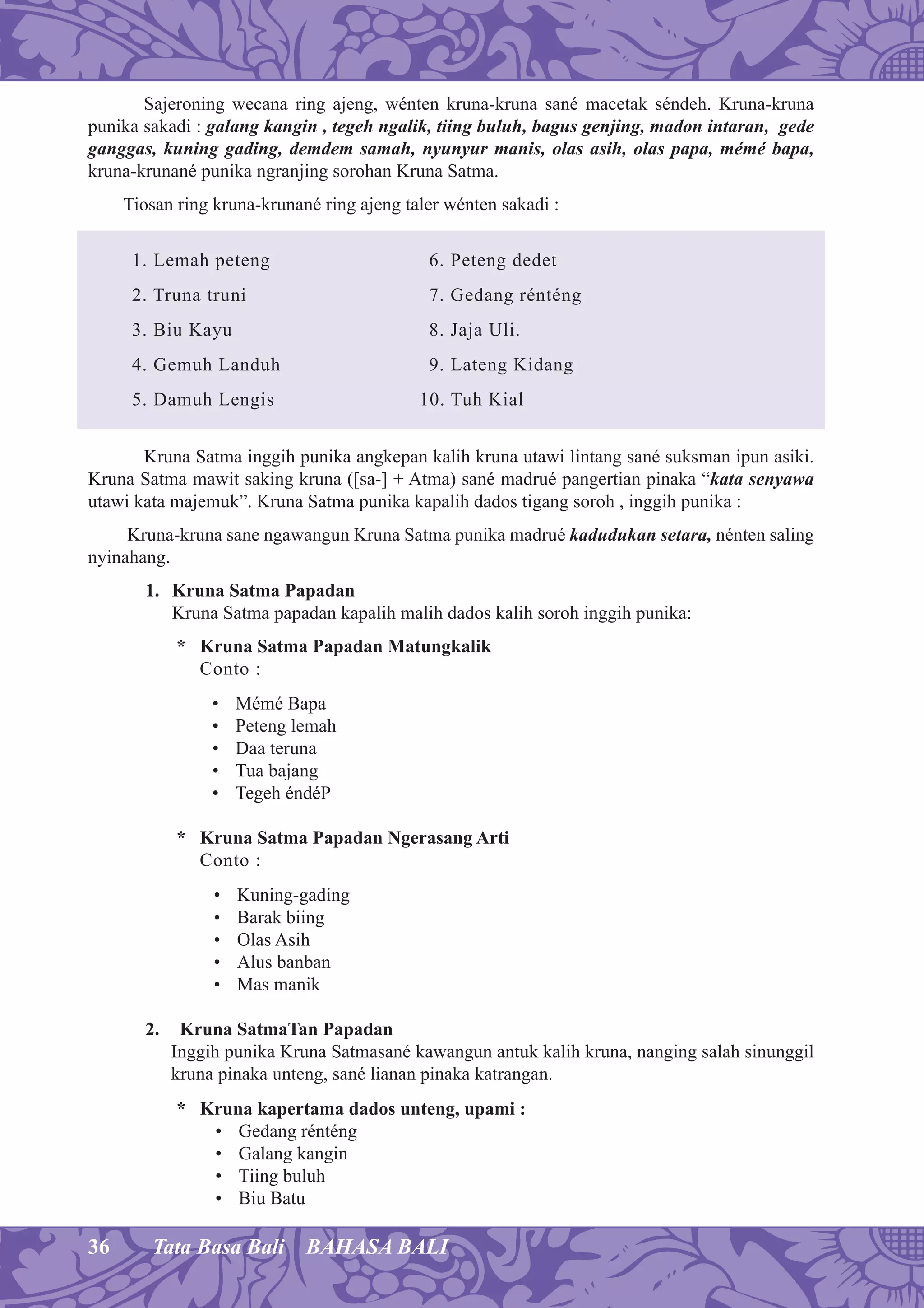 BAHASA BALI KELAS XI | PDF