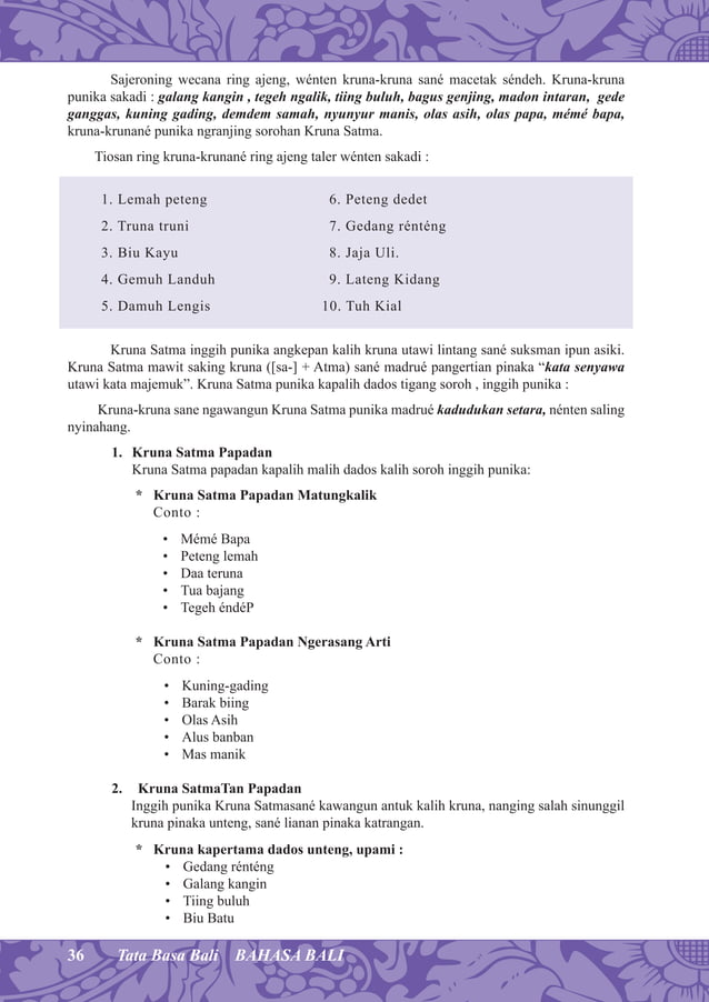 BAHASA BALI KELAS XI | PDF