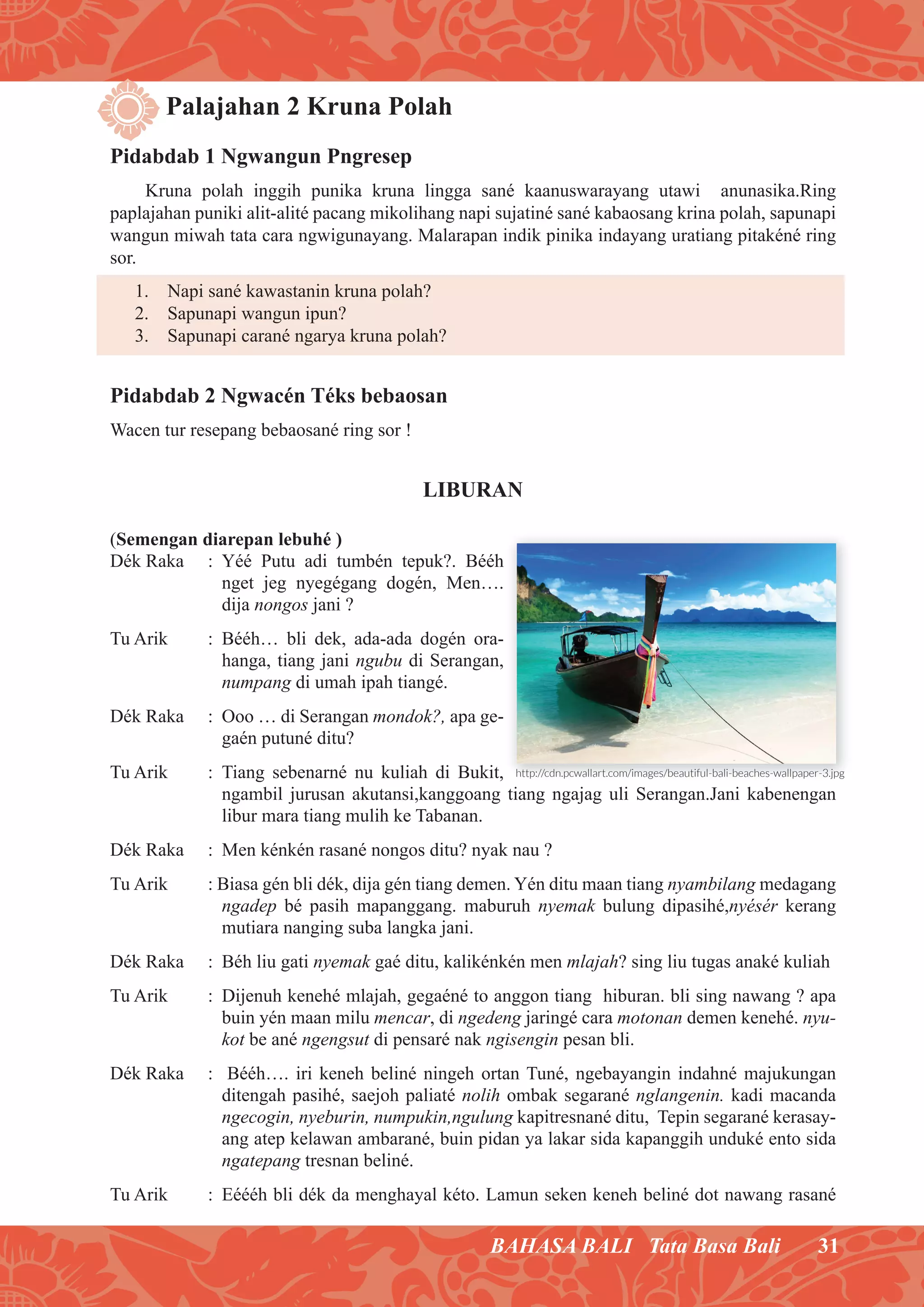 BAHASA DAERAH BALI KLS XII | PDF