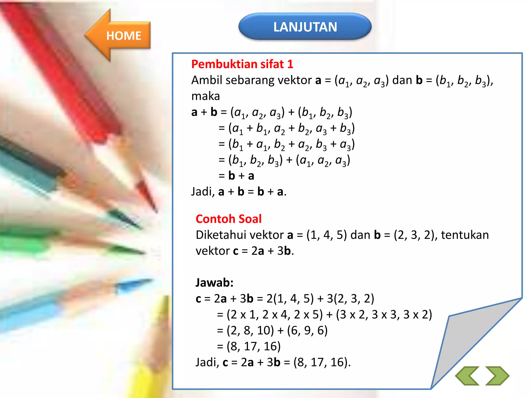 Bahan Ajar Vektor (Kelas XII) | PPTX