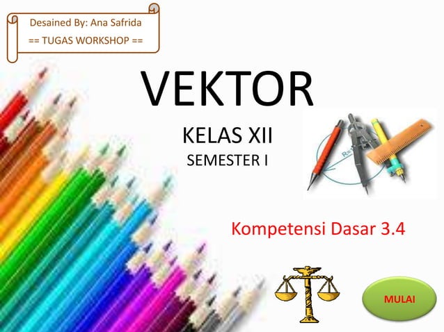 Bahan Ajar Vektor (Kelas XII) | PPTX