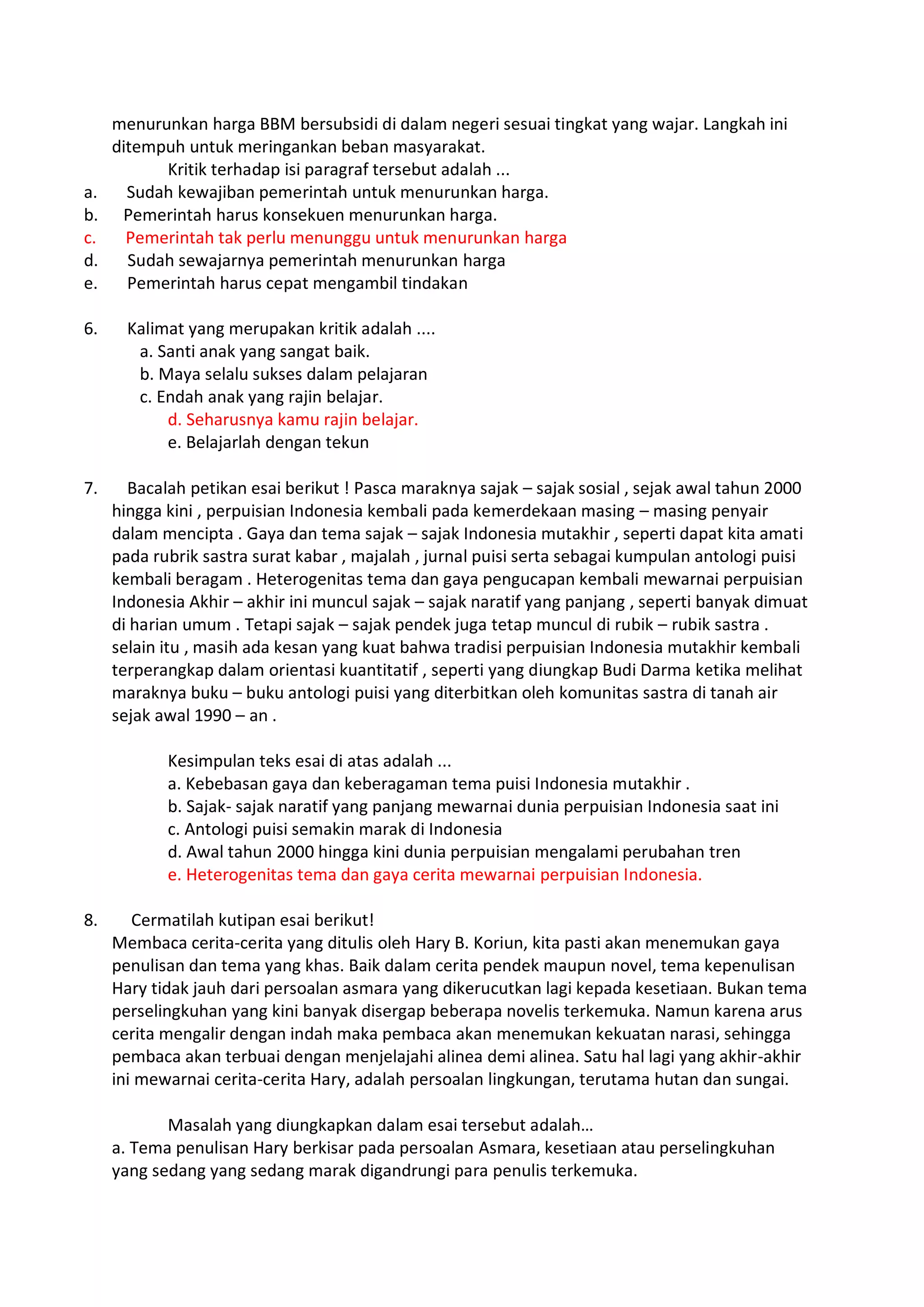 Kelas xii materi bindo | PDF