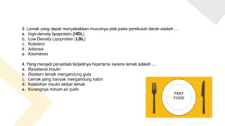 Kelebihan dan kekurangan lemak | PPTX