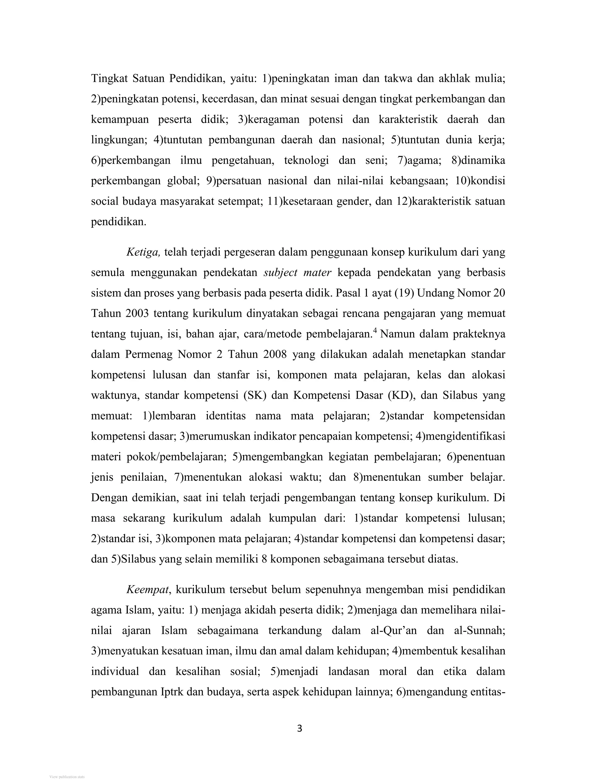 kelebihan dan kekurangan sistem pendidikan islam.docx