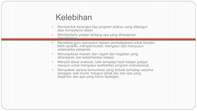 Kelebihan dan keterbatasan tujuan | PPTX