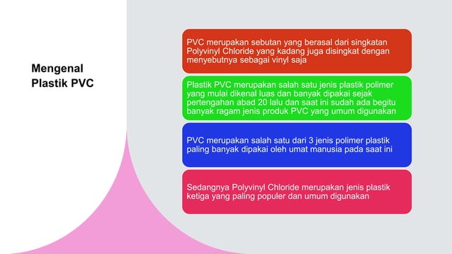 Mengenal Jenis-jenis Produk PVC dengan Penggunaan serta Kelebihannya | PPTX