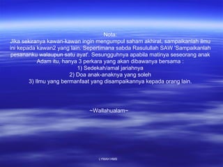 Kelebihan surah ikhlas | PPS