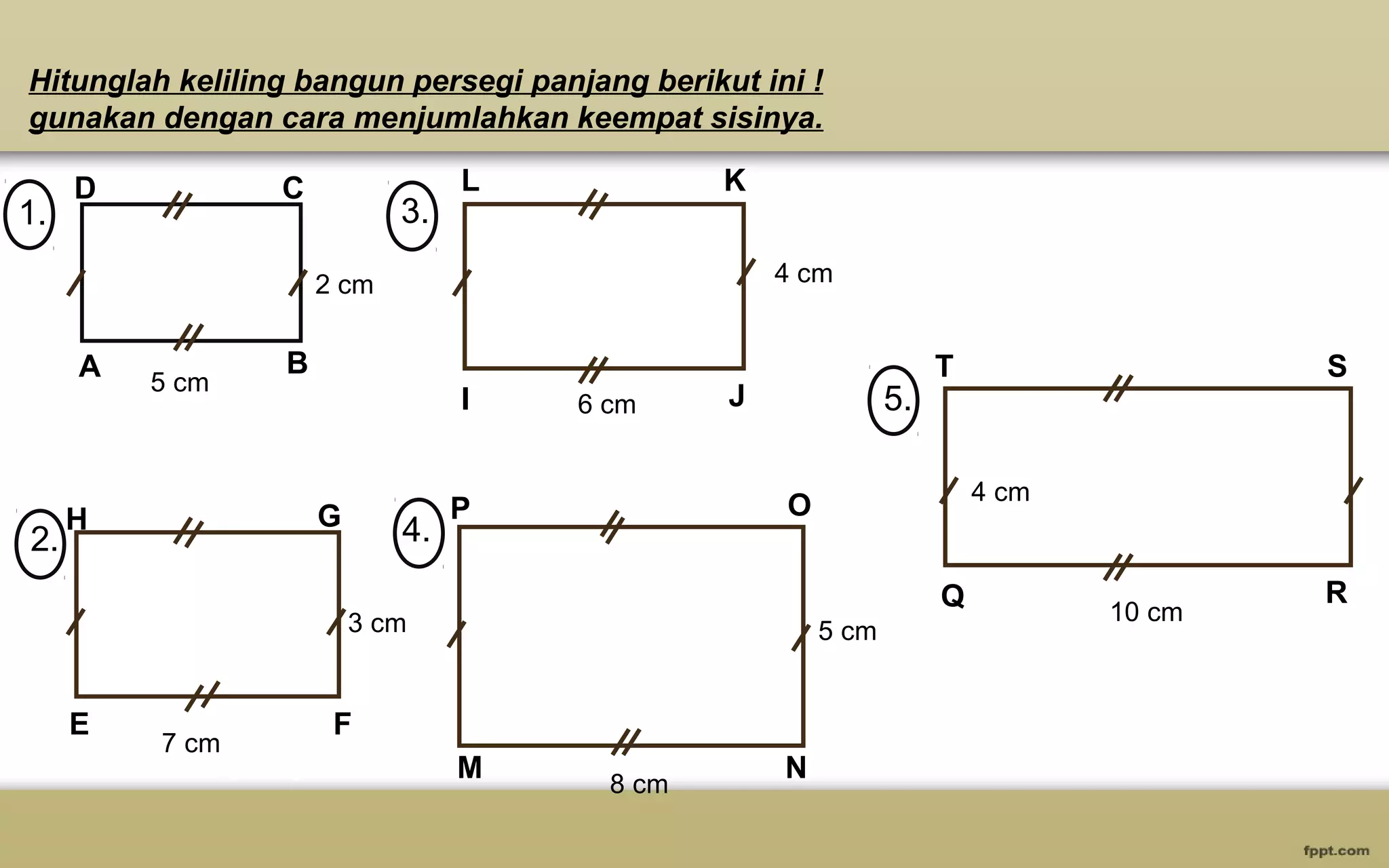 Keliling bangun persegi panjang | PPT