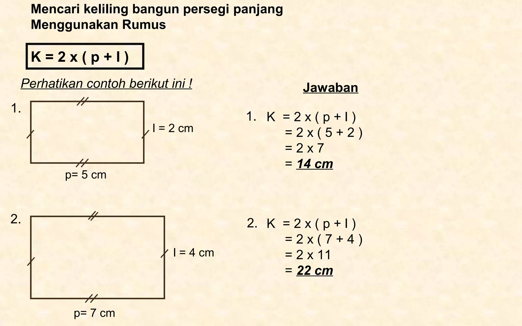 Keliling bangun persegi panjang | PPT