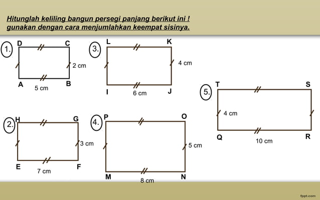 Keliling bangun persegi panjang | PPT