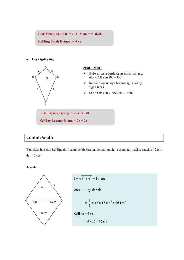Keliling dan luas bangun datar | PDF