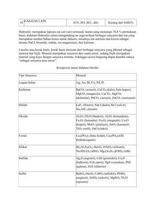 Kelimpahan unsur di alam | DOCX