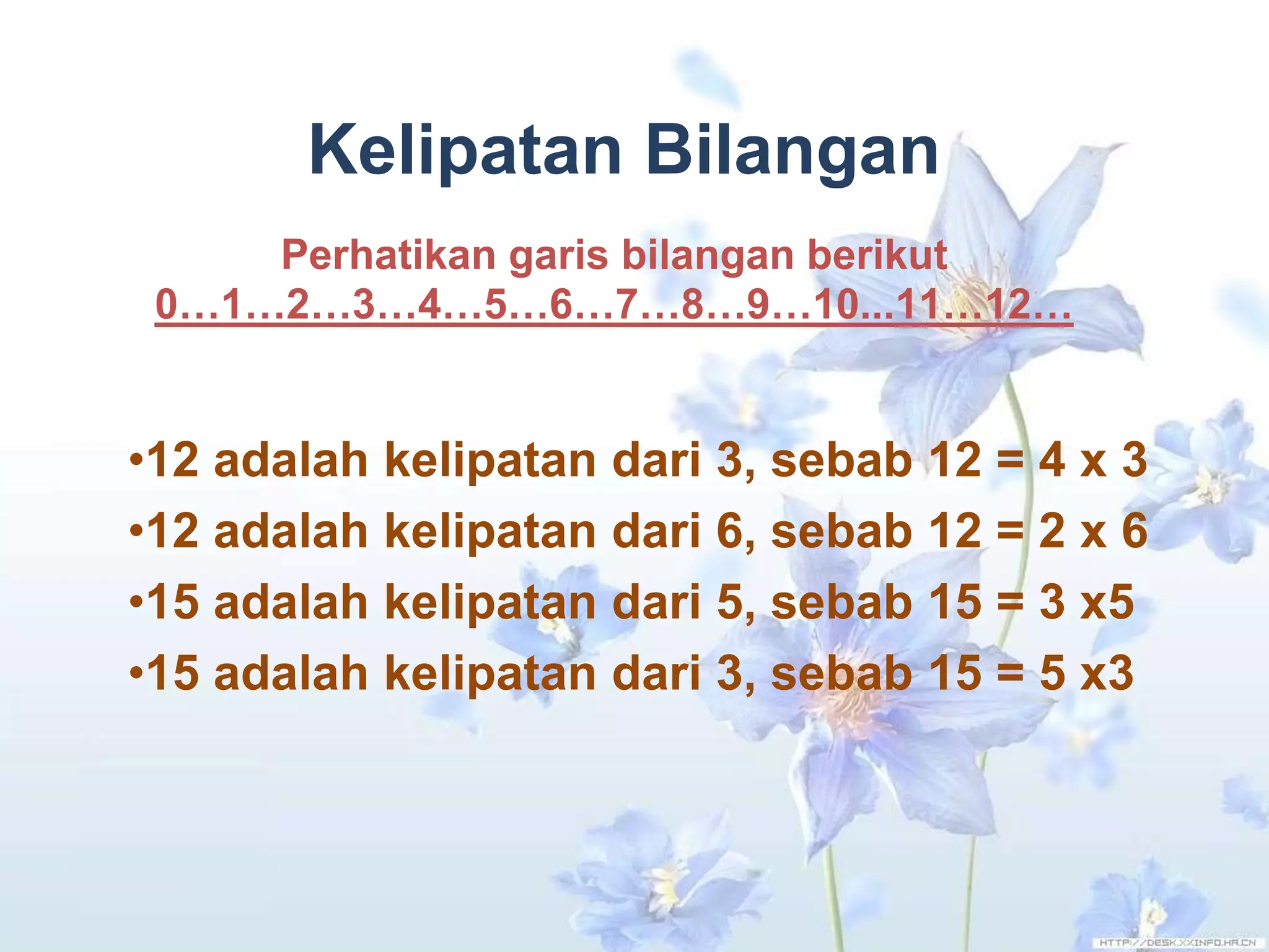 Kelipatan dan faktor bilangan | PPTX