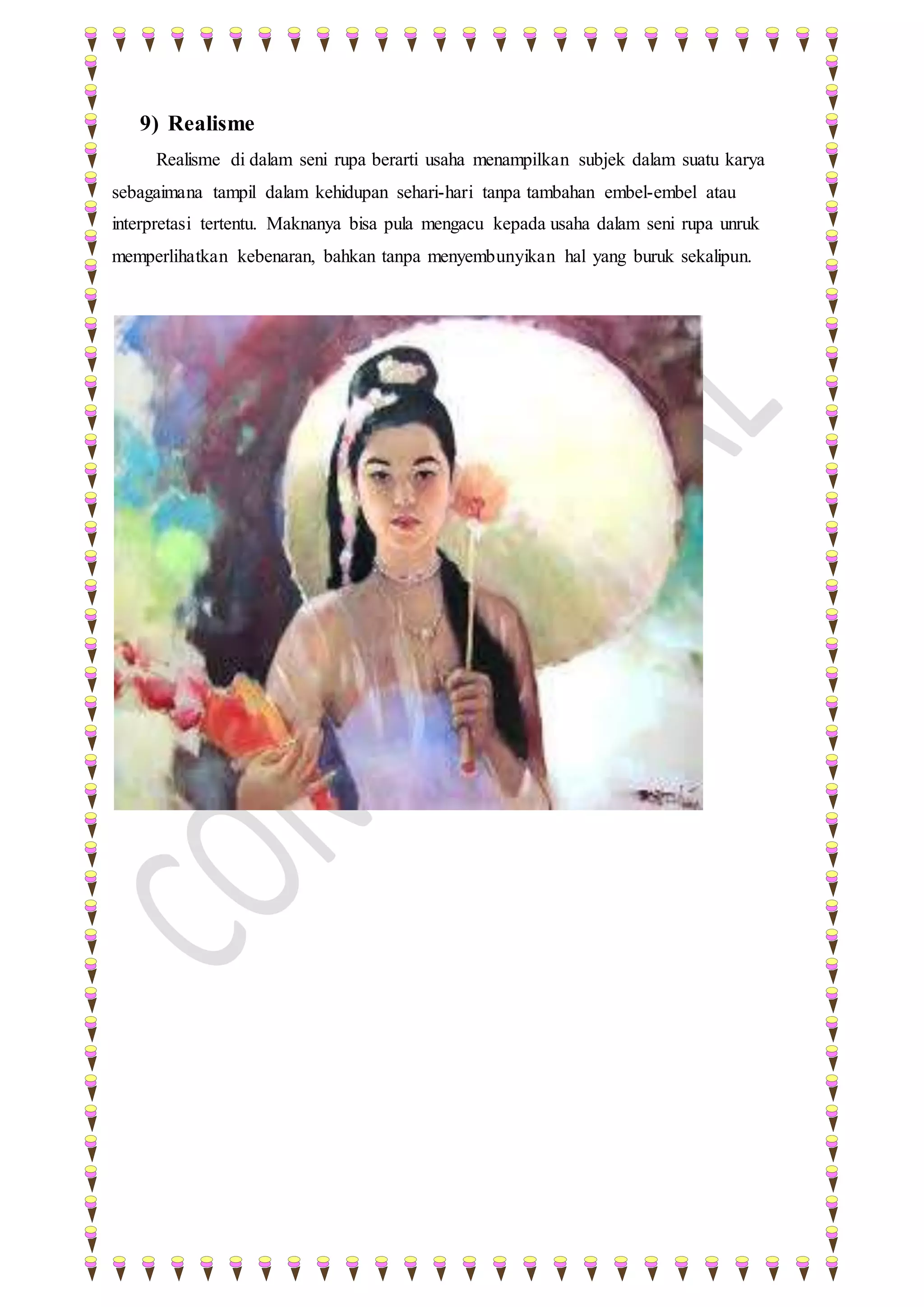 Keliping seni budaya aliran seni rupa | DOCX