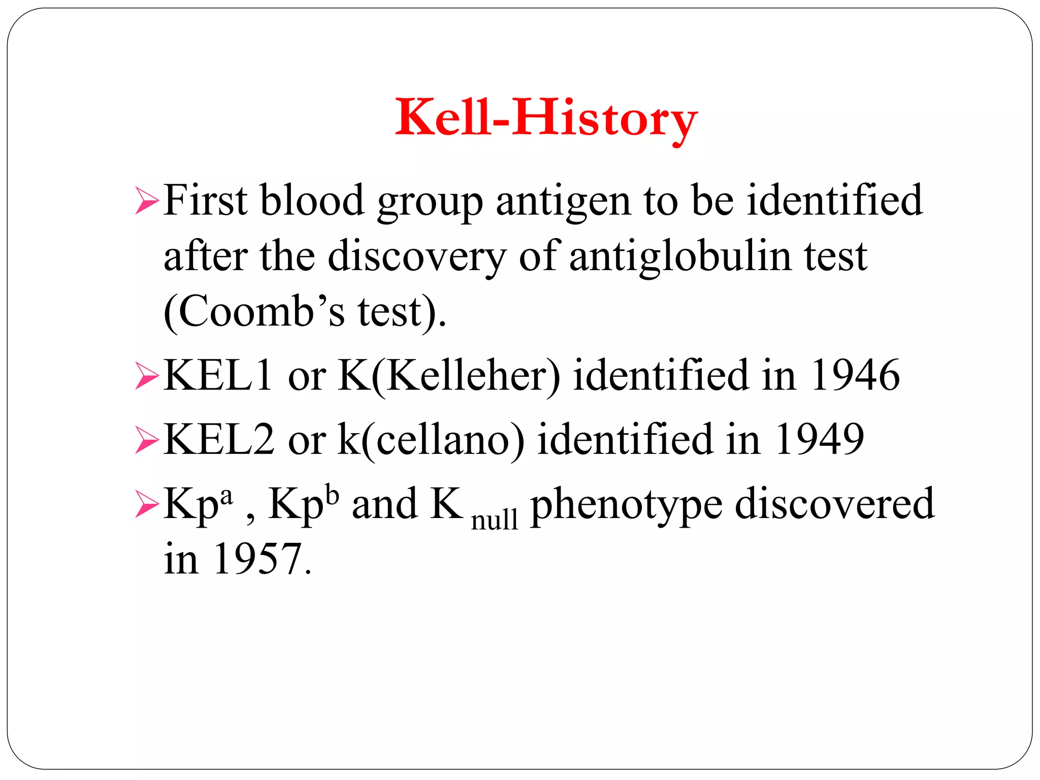 Kell blood group system | PPTX