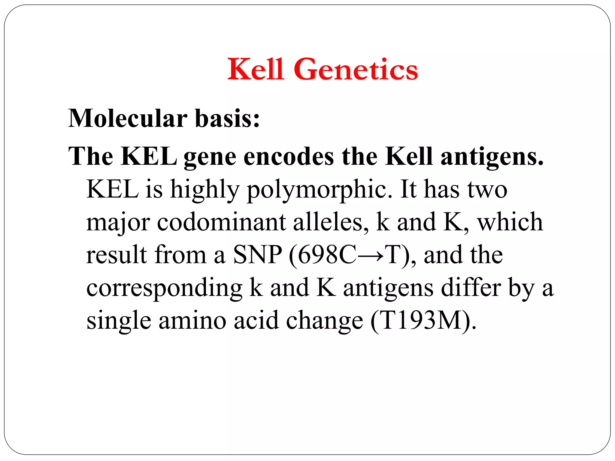 Kell blood group system | PPTX