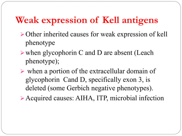 Kell blood group system | PPTX | Blood Disorders | Diseases and Conditions