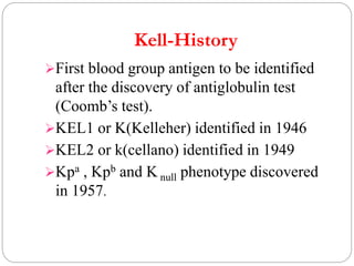 Kell blood group system | PPTX
