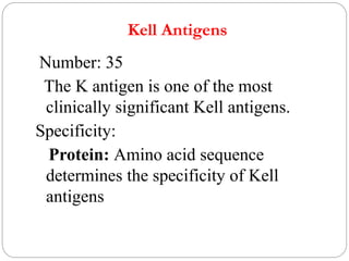 Kell blood group system | PPTX