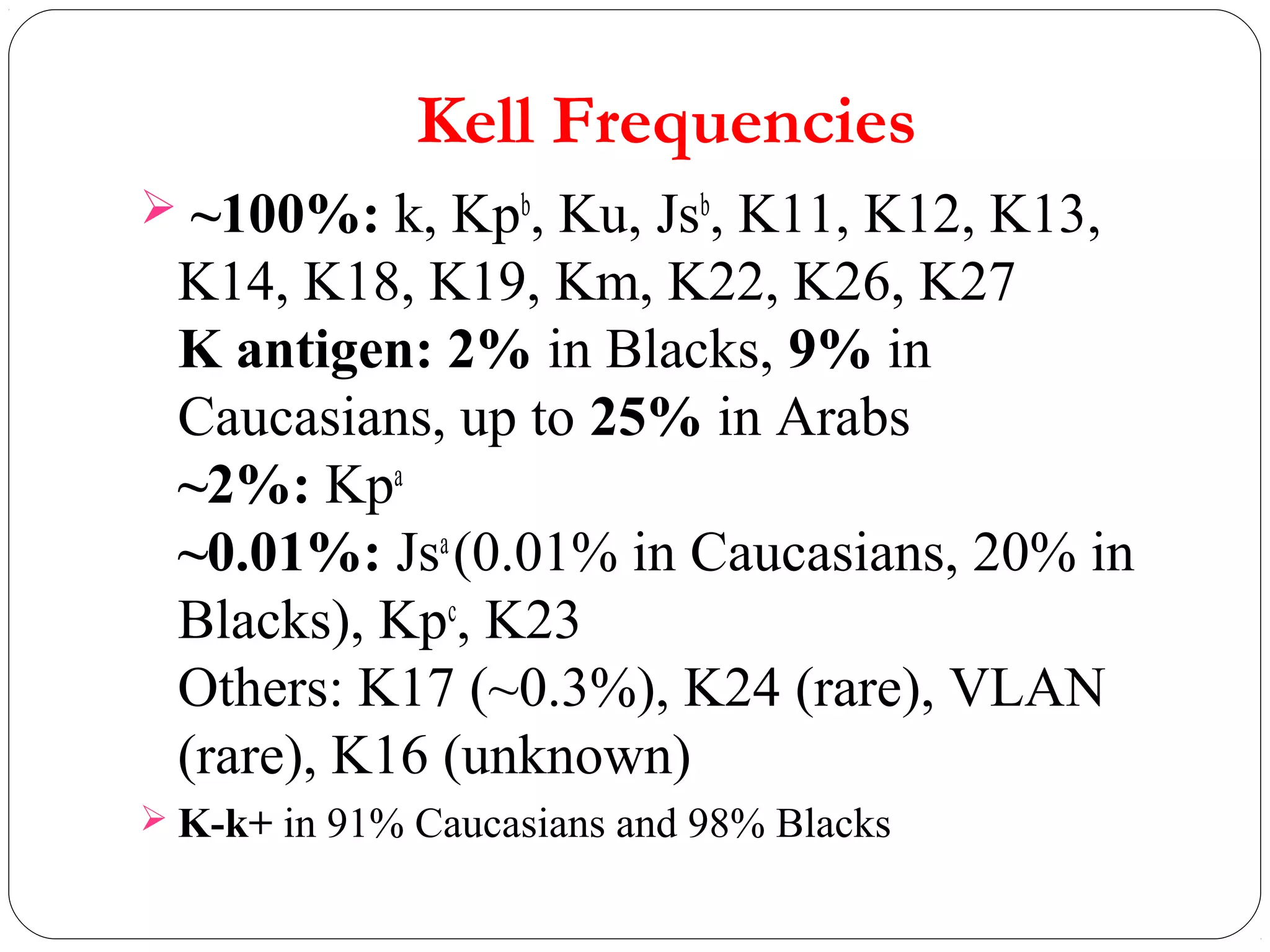 Kell blood group system | PPT