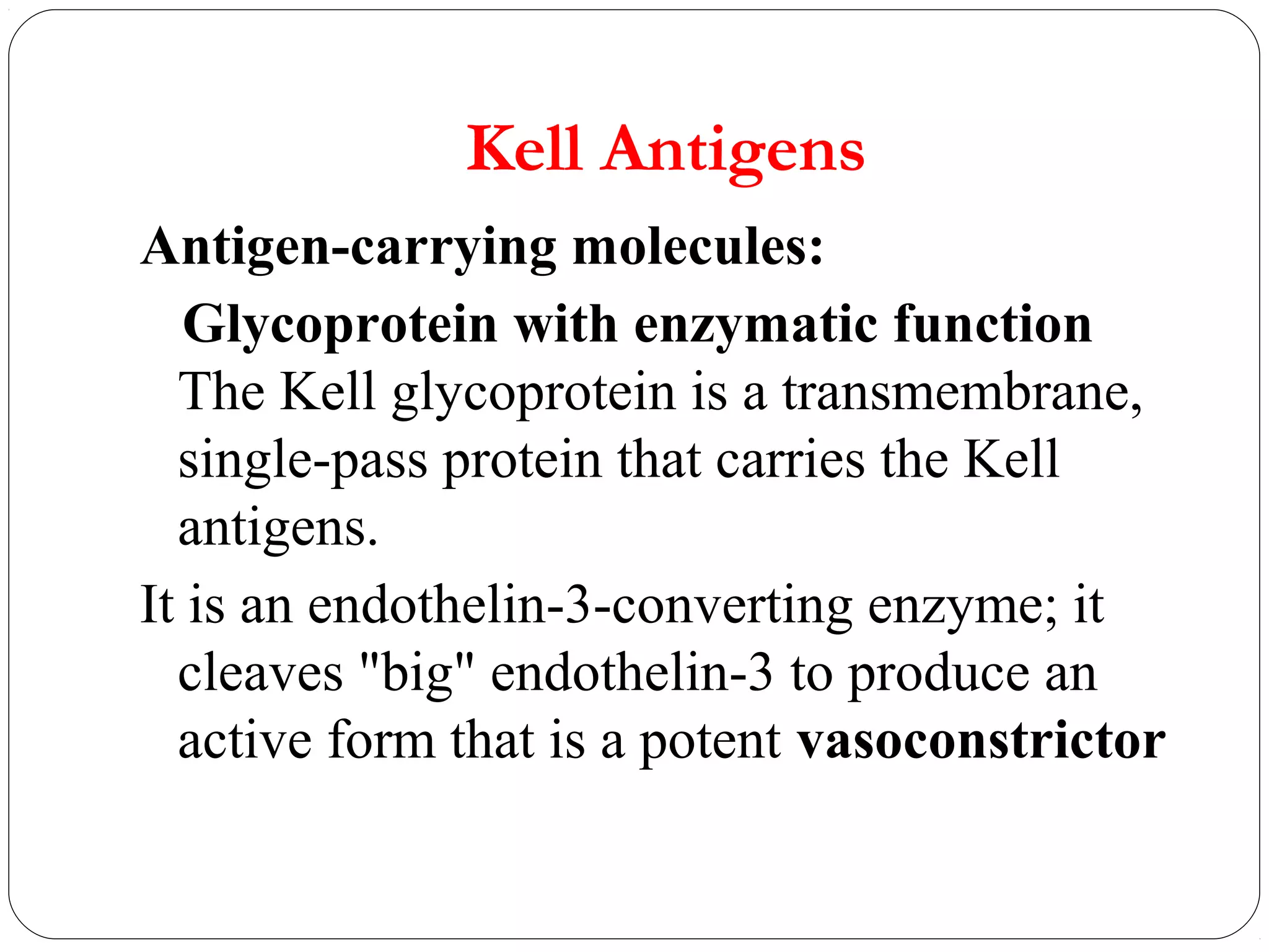 Kell blood group system | PPT