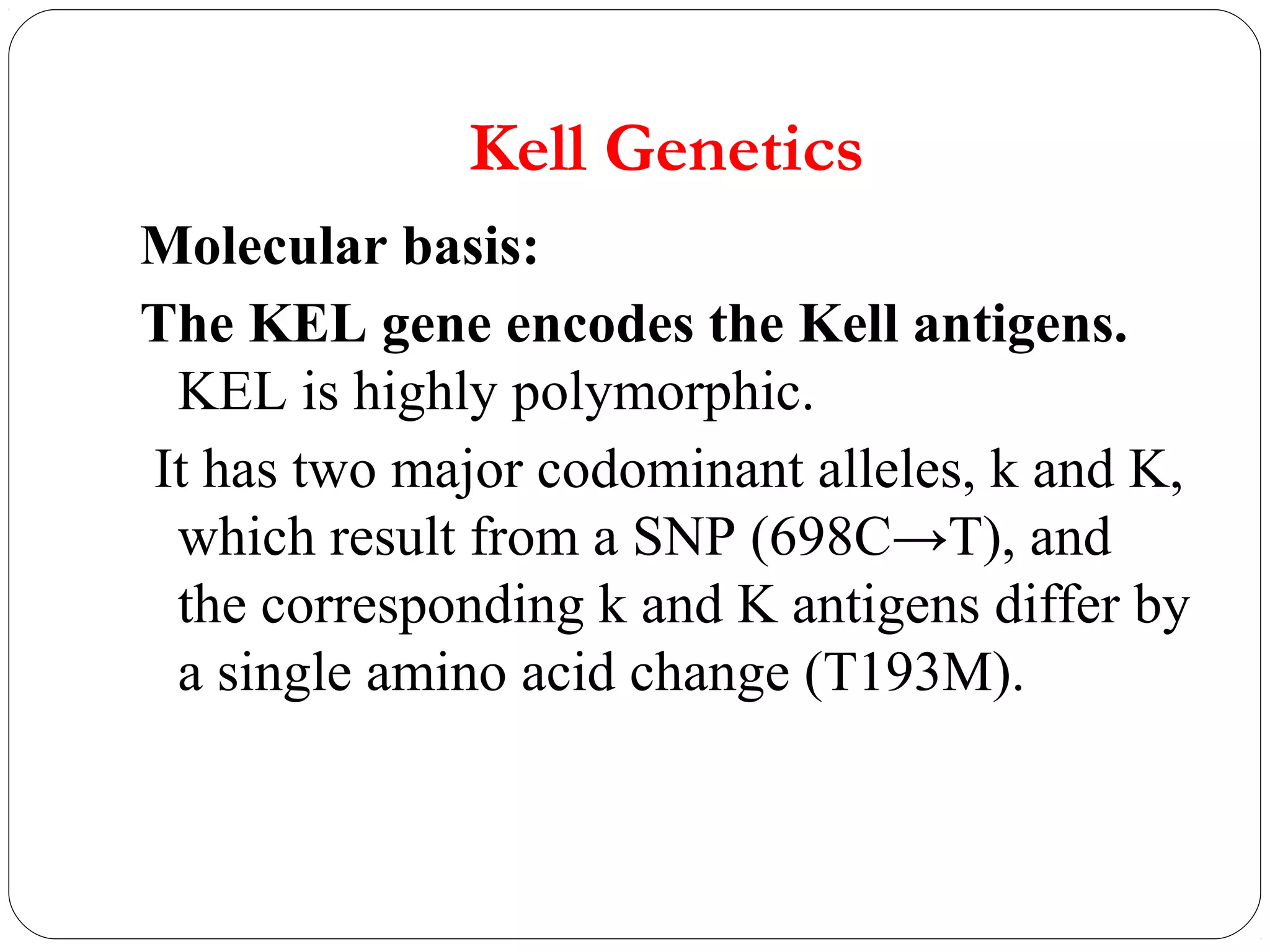 Kell blood group system | PPT