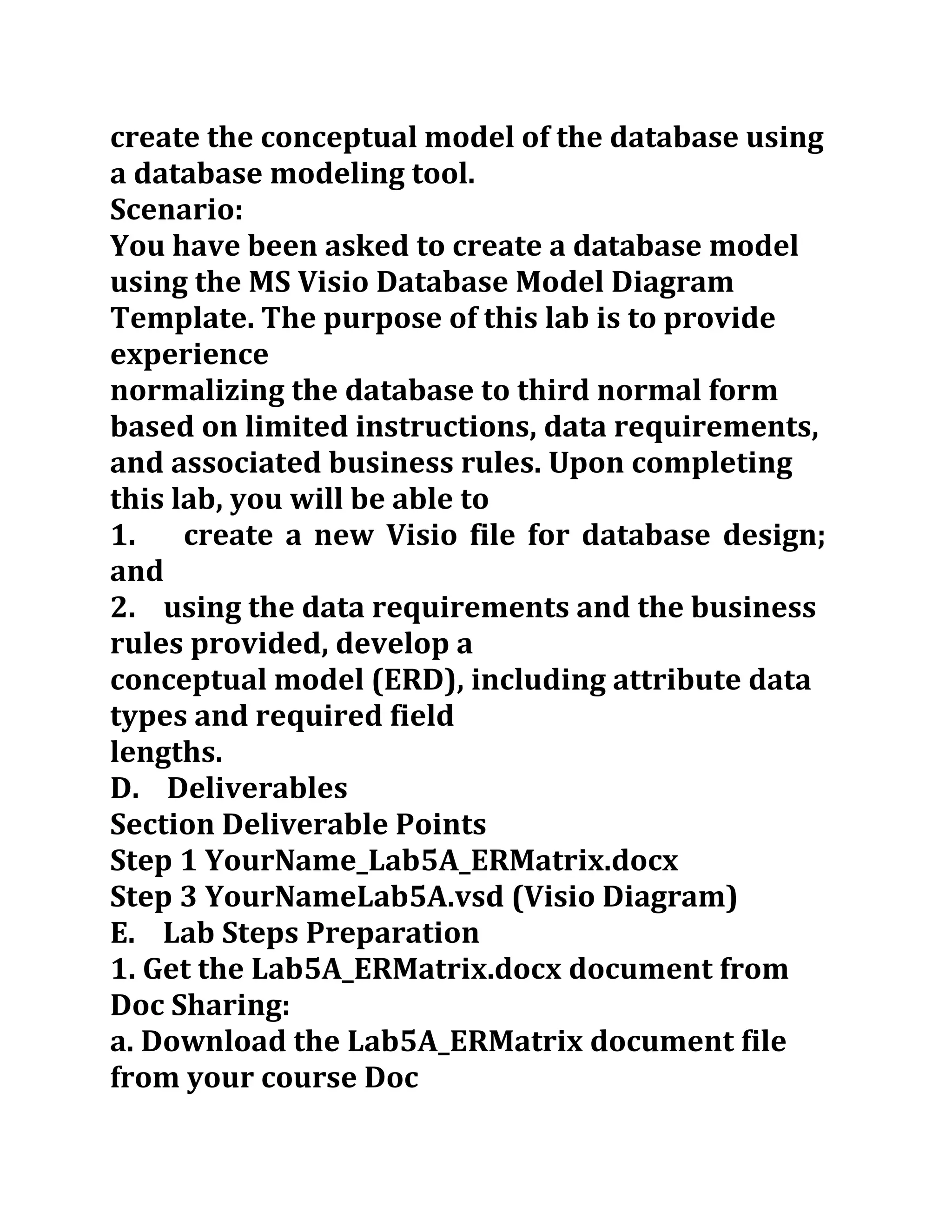 Keller bis-245-week-5-lab-er-diagram-and-er-matrix-new | PPT