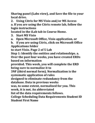 Keller bis-245-week-5-lab-er-diagram-and-er-matrix-new | PPT