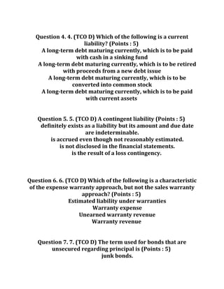 Keller acct 551 final exam set 2 new | DOC