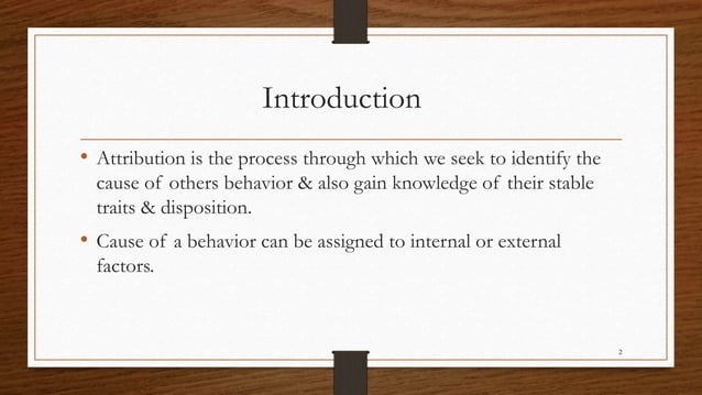 Kelley’s theory of attribution | PPTX | Science